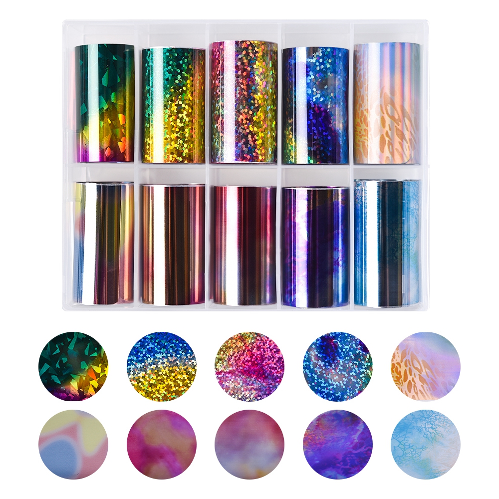Nail Art Transfer Sticker 02 Dazzling Laser 200135,Nail Foil Sticker