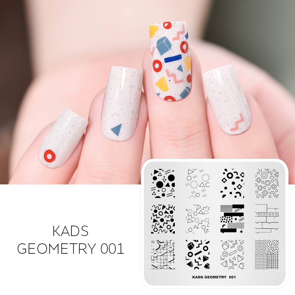 GEOMETRY 001 Nail Stamping Plate Geometry ,GEOMETRY Sale - KADS